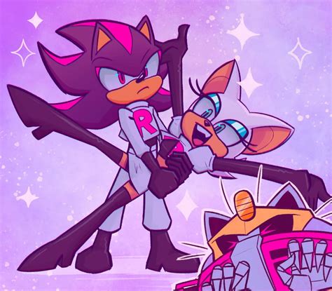 Shadow The Hedgehog Rouge The Bat And E 123 Omega Pokemon And 4 More Drawn By Emily