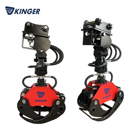 Hydraulic Log Grapple 360 Degree Rotary Grapples For Excavator