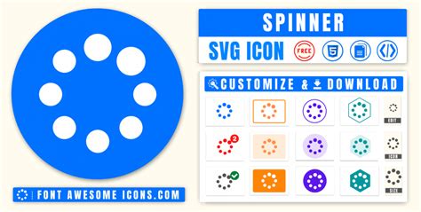 Spinner Icon Svg Code — Download Path Html