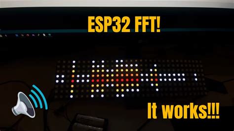 Ws2812b 32x8 Rgb Led Flexible Matrix Esp32 Fft Spectrum Analyser Youtube