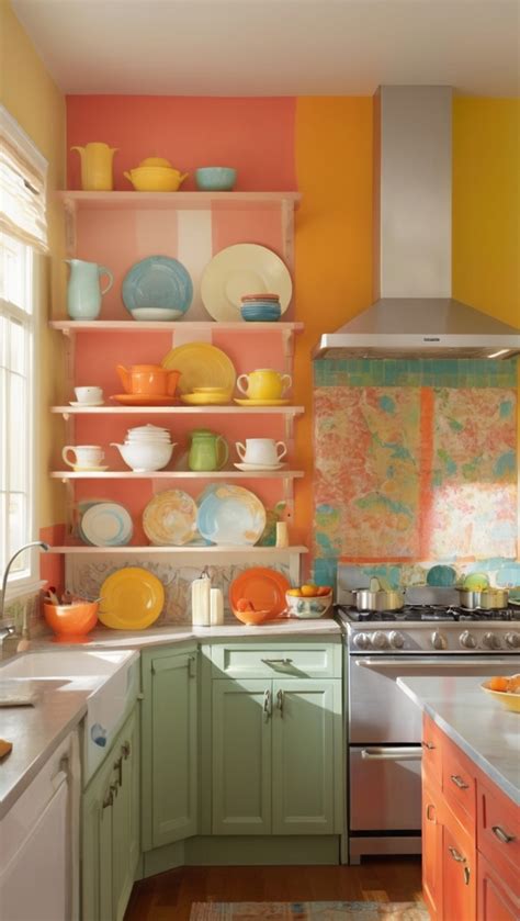 How I Decor My Colorful Kitchen Paint Upgradesignblog