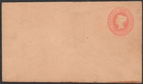Penny Pink Envelope With Womans Head Stamp Great Britain