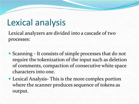 Lecture 1 Lexical Analysisppt Programming Languages Computing