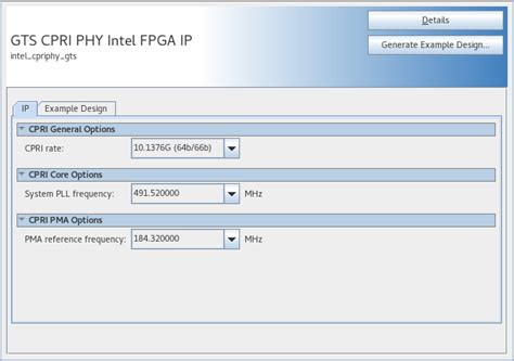 IP Parameter Settings