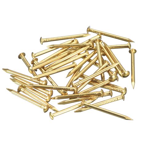 Uxcell 80 Pack Small Tiny Nails 1 5x20mm Dxl Tiny Brass Nails Hardware Nails Small Nail Brass