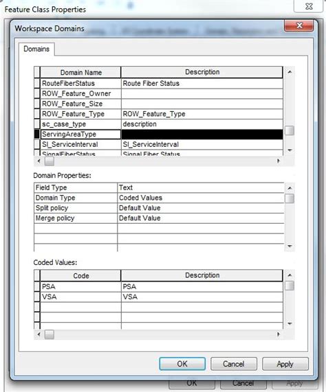 domains codes and descriptions esri community