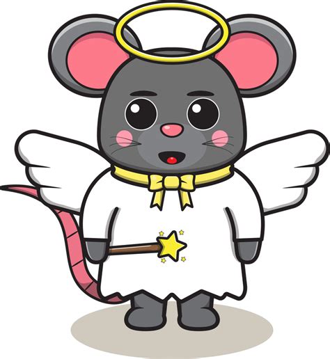 Free Mouse Angel Illustration Of Cute Mo Magipik Free Vector