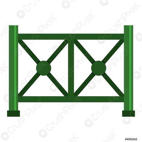 Metal Fence Icon Isolated Stock Vector 4002662 Crushpixel