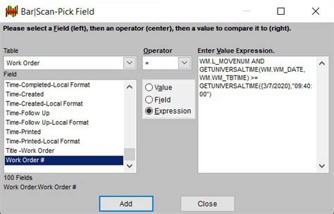 Print Date And Time Barscan Inc