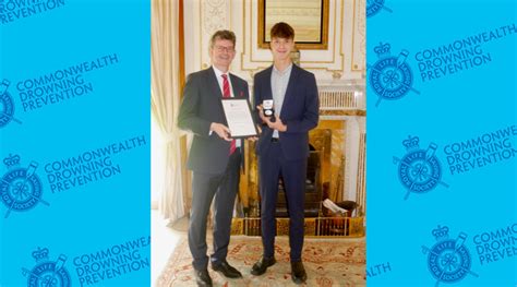 Noah Winders Receives 2022 Russell Medal Royal Life Saving Society Commonwealth