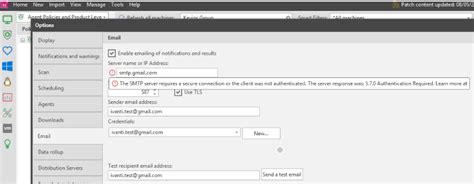 Authentication Errors When Setting Gmail As The Notification Server In