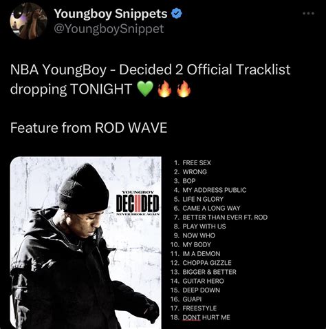 Yb Got A Track Called Free Sex 🐐 On His New Album Tonight 🔥 R Youngthug