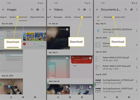 how to download attachments on android