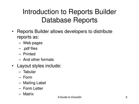 Ppt Creating Database Reports Powerpoint Presentation Free Download Id5338849 Ppt Creating Database Reports Powerpoint Presentation Free Download Id5338849