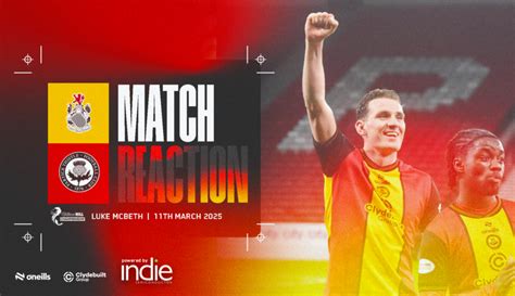 Queens Park Reaction Luke Mcbeth 11th March 2025 Partick Thistle Fc