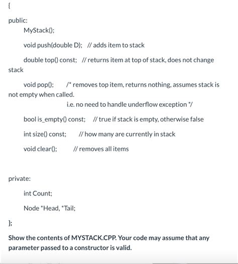 Solved A Stack Is A Data Structure That Works In A Last In Chegg