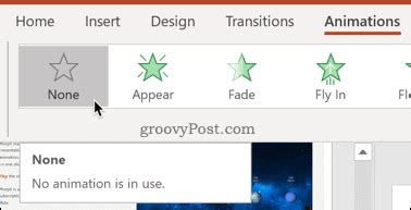 How To Remove Animations From A Powerpoint Presentation Groovypost