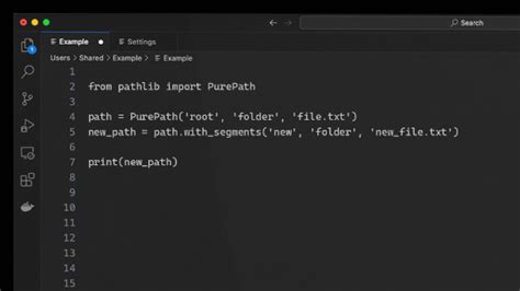 Basic Example Of Pathlib PurePath With Stem In Python