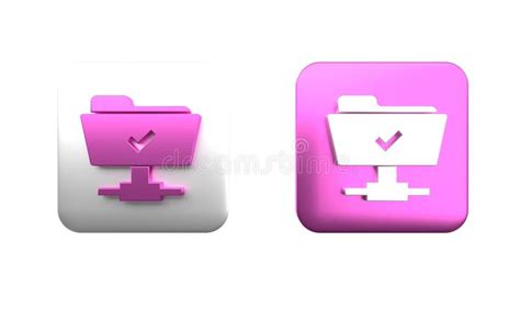 Colorful Ftp Operation Successful Icon Isolated On White Background