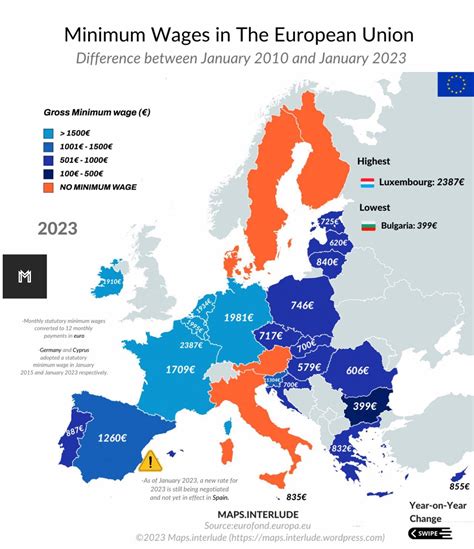Minimum Wage Map Mapporn