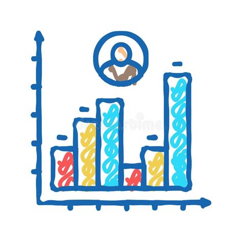 Track Your Progress Business Icon Doodle Illustration Stock Image