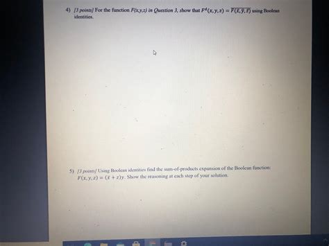 Solved 6 3 Points Using A Truth Table And Directly From Chegg Com