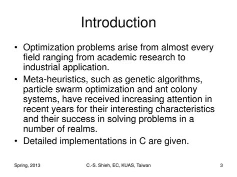 Ppt Heuristic Optimization Methods A Tutorial On Meta Heuristics For Optimization Powerpoint