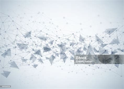 기술 배경 점 들과 라인 연결을 추상화 합니다 데이터 및 기술 개념입니다 인터넷 네트워크 낮음에 대한 스톡 벡터 아트 및 기타