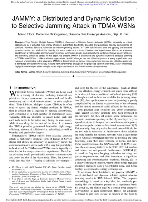 pdf jammy a distributed and self adaptive solution against selective