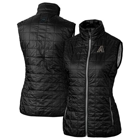 Womens Arizona Diamondbacks Cutter And Buck Black City Connect Rainier Primaloft Eco Insulated