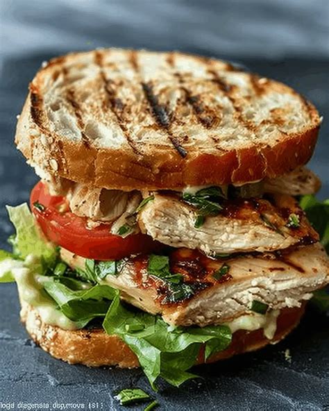 Garlic Butter Lettuce Tomato And Grilled Chicken Sandwich Sue Recipe