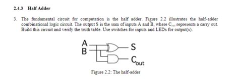 Solved The Fundamental Circuit For Computation Is The Chegg