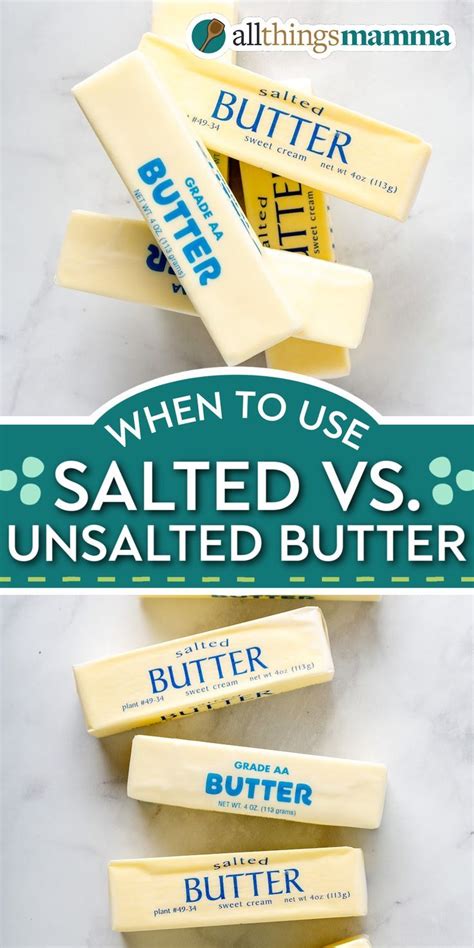 When To Use Salted Vs Unsalted Butter Unsalted Butter Salted Vs Unsalted Butter Salted Or