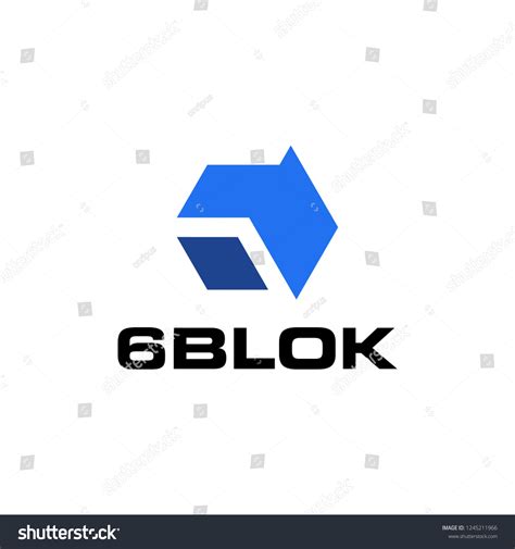 Six Block Cube Box Hexagon Logo 스톡 벡터 로열티 프리 1245211966 Shutterstock