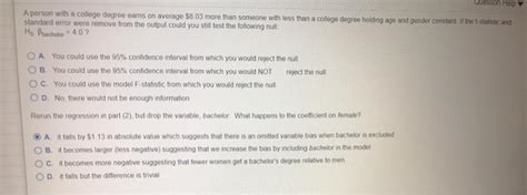Using The Excel Data Set CPS Described In Chegg Com