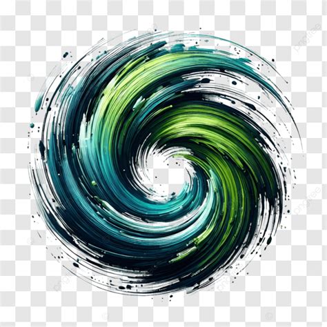 투명한 배경에 파란색과 녹색 음영이 있는 추상 소용돌이 패턴 추상 소용돌이 패턴 파란색과 녹색 디자인 투명한 배경 Png