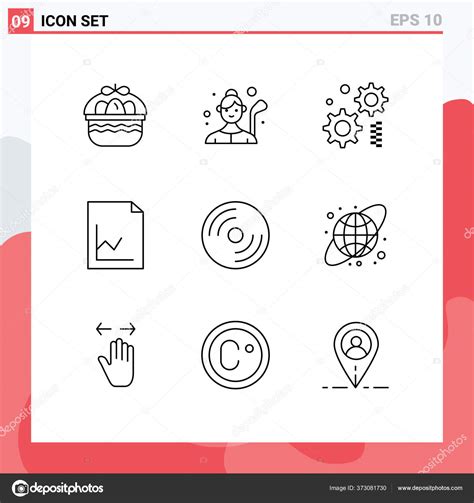 Thematic Vector Outlines Editable Symbols Hardware Devices Lady Golfer