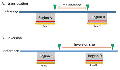a paired end read1 and read2 are mapped distantly due to a