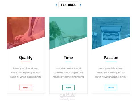 تصميم صفحة هبوط متوافقة على جميع الاجهزة باستخدام Html Css Js نفذلي
