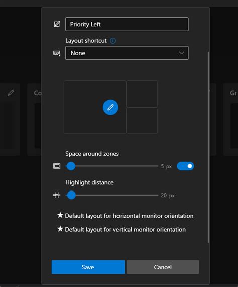 Fancyzones Editor Mark Default Layouts On The Main Page · Issue 23952 · Microsoftpowertoys