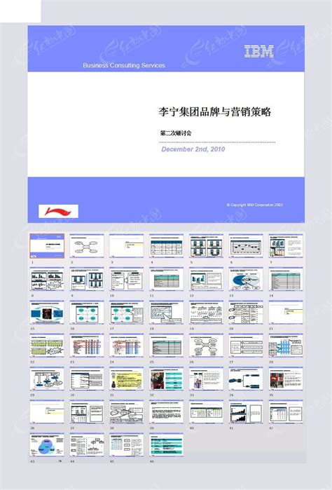 ibm咨询业务ppt模板素材免费下载 红动中国
