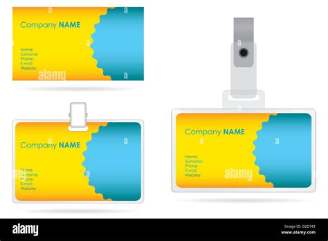 Name Tag Set In Editable Vector Format Stock Photo Alamy
