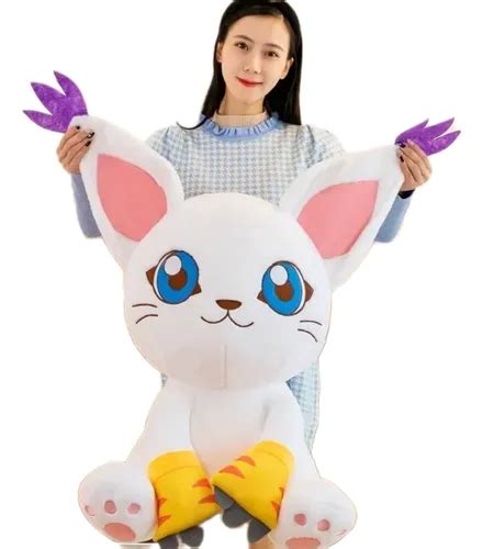 Peluche Digimon Gatomon Tailmon cm Jumbo Gigante Grande Meses sin interés