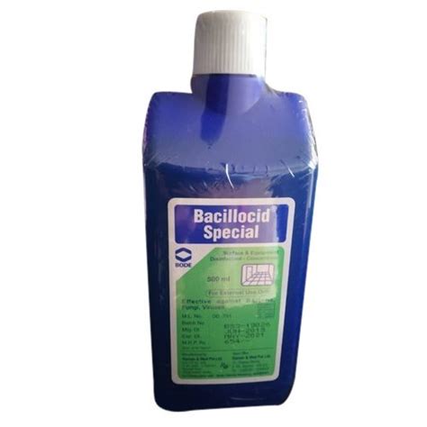 500 Ml Bacillocid Special Packaging Type Can Packaging Size Bottle