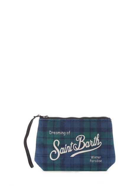 Mc2 Saint Barth Aline W Pochette Da Uomo Tartan Trtn65 Gruppo Raffaella