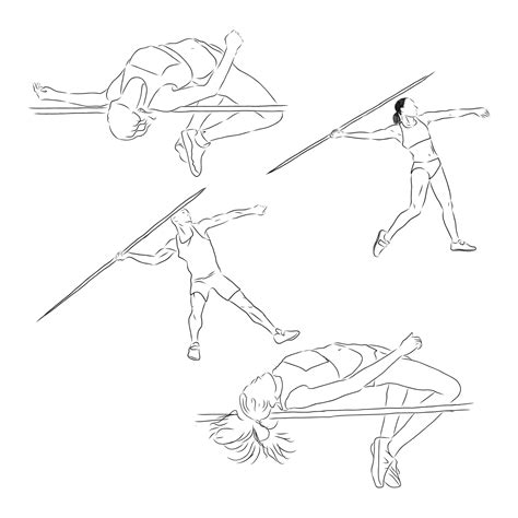 Dibujo Vectorial De Atletismo 11094468 Vector En Vecteezy