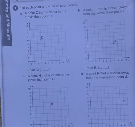 1 ﻿plot Each Point And Write Its Coordinatesa A