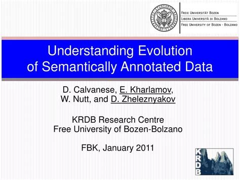 Ppt Understanding Evolution Of Semantically Annotated Data Powerpoint
