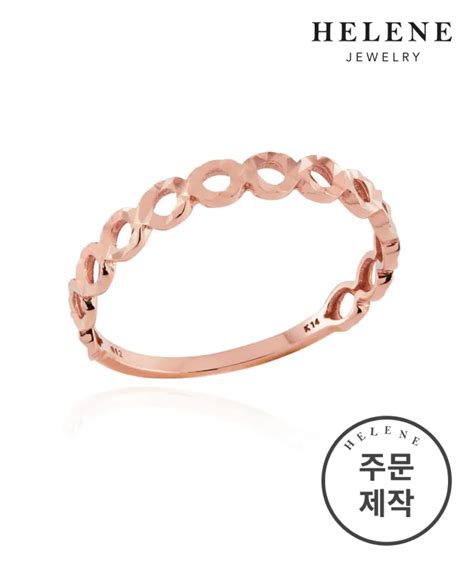 14k 롤리팝 미스 링 금 반지 에이블리