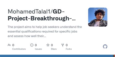Github Mohamedtalal1gd Project Breakthrough Hire The Project Aims To Help Job Seekers